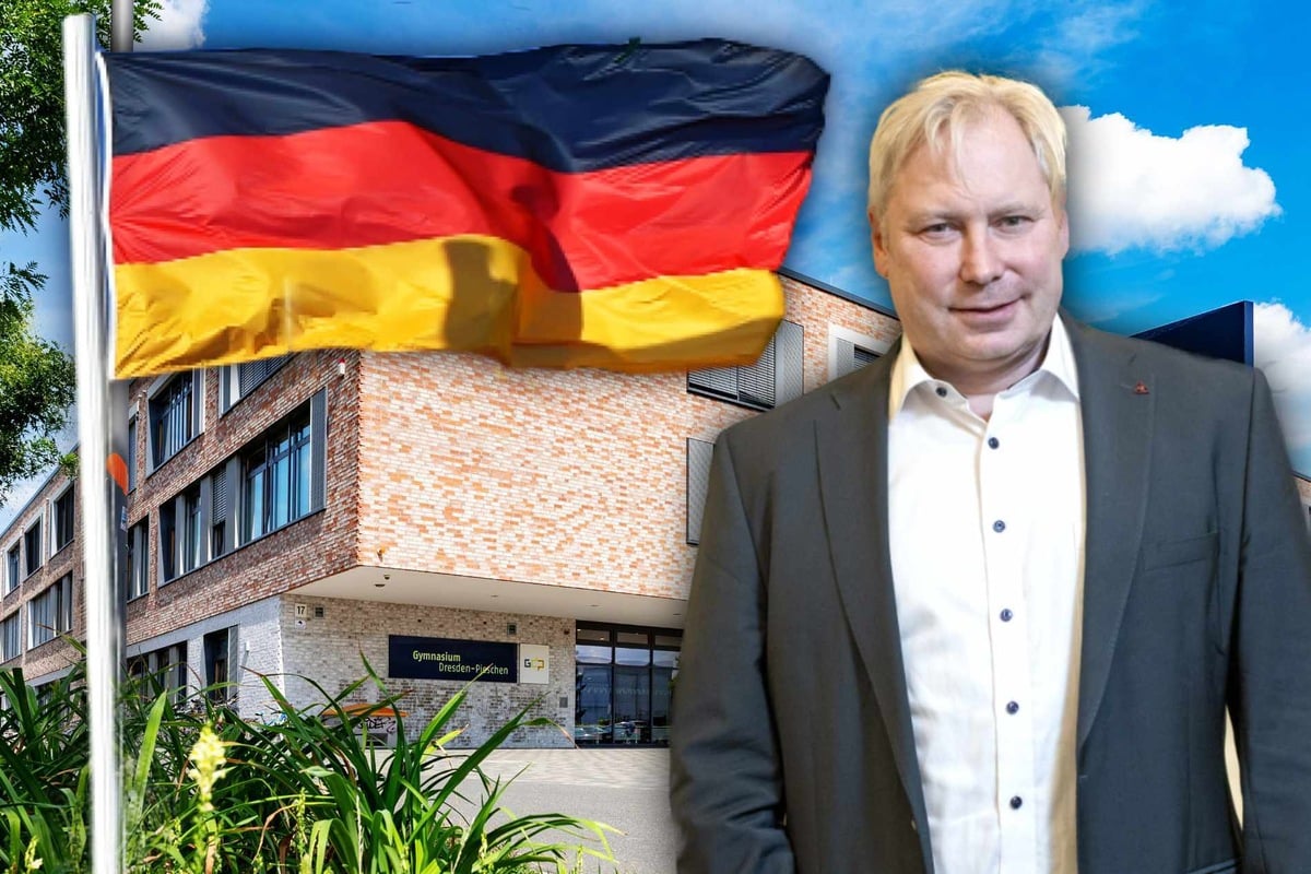 Deutschlandfahnen vor Dresdner Schulen? Wegen der Flaggen fliegen die ...