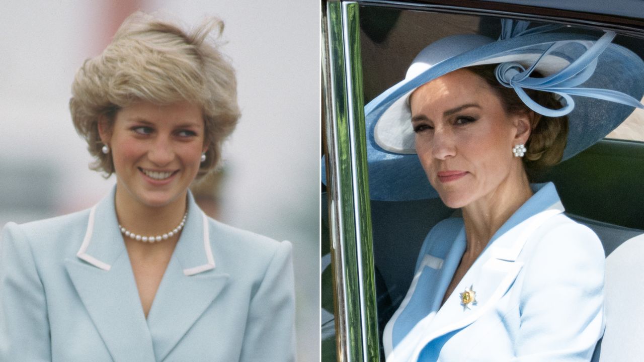 Princess Kate is a mirror image of Princess Diana in the same designer ...