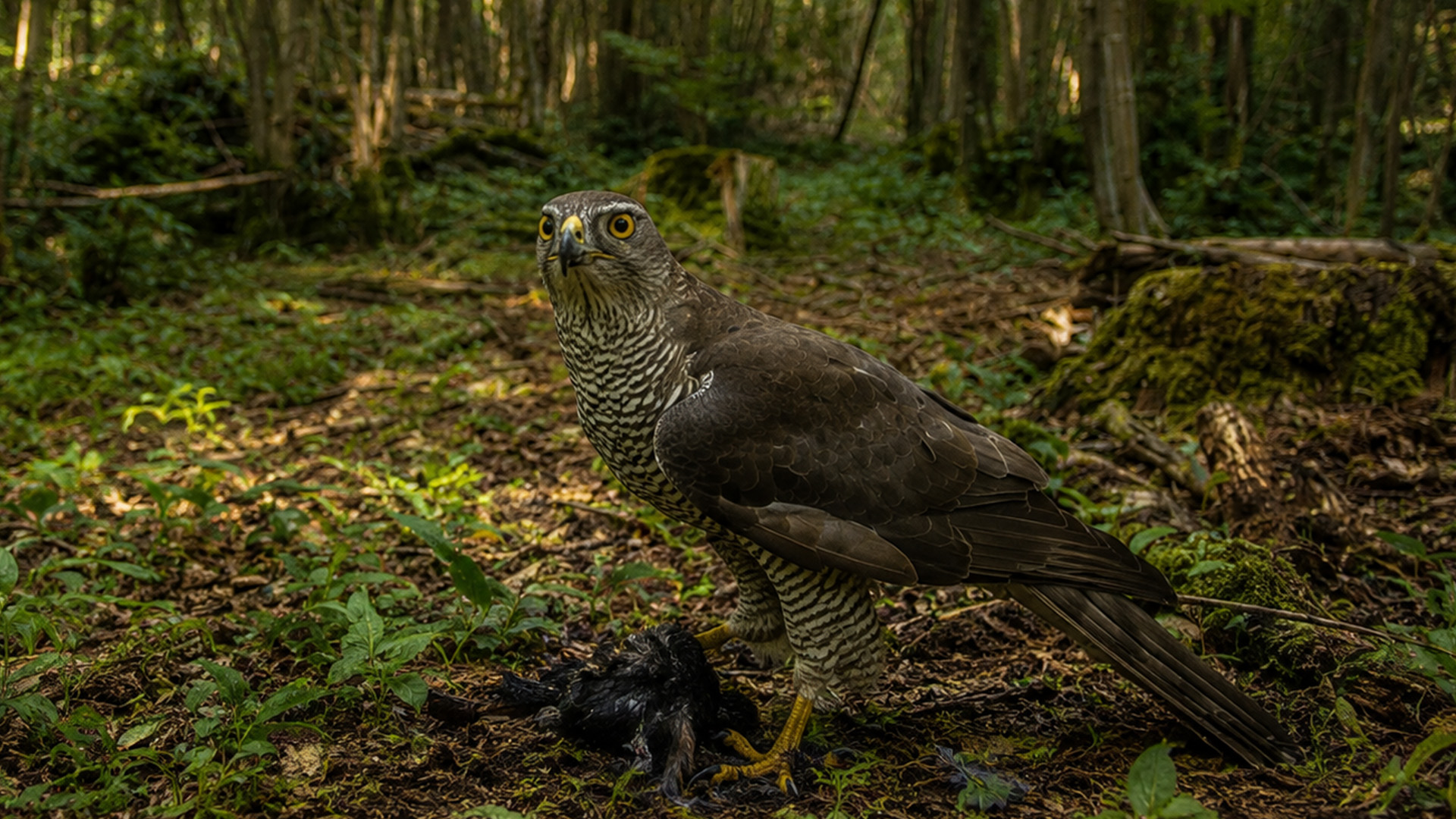 This wild encounter was caught on our hidden camera