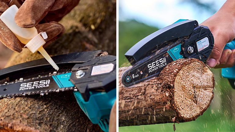 I can't stop talking about this mini chainsaw on sale for under $35