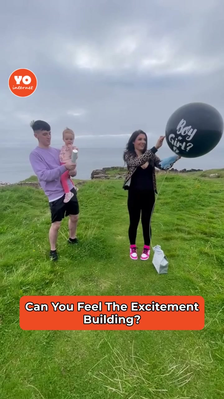 Joyful couple celebrates their second child's gender reveal