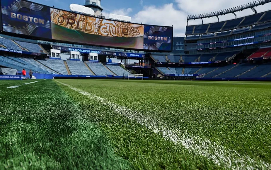 Gillette Stadium debuts grass field for World Cup opener