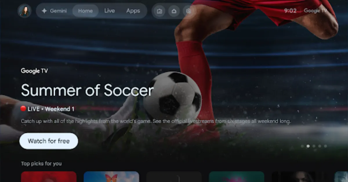 Google TV rolls out new features, including soccer portal