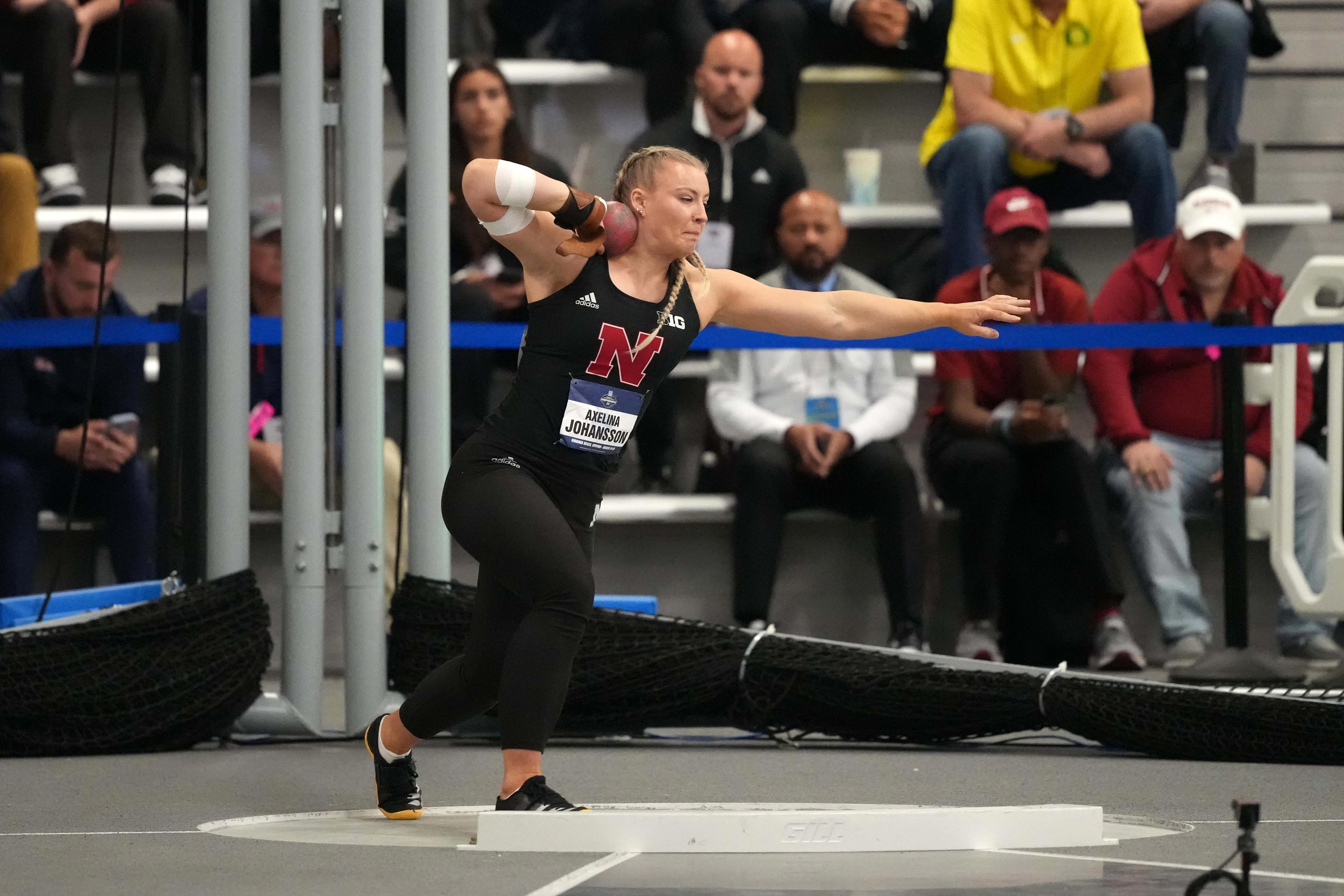 Nebraska track and field star wins fourth national title in shot put