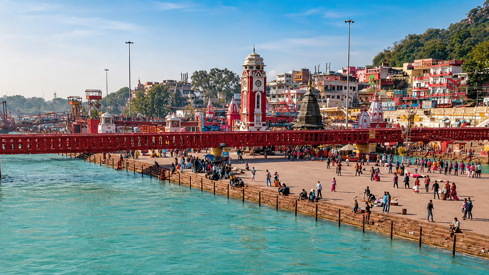 Haridwar’s sacred Ganga ghat where thousands gather for aarti