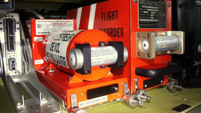 A black box flight recorder is built to survive an impact of about ...