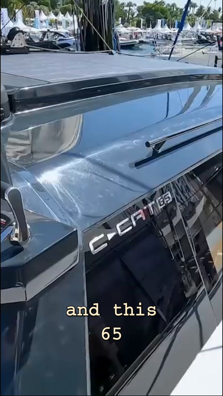 Exploring the 80% carbon fiber C-CAT 65 yacht