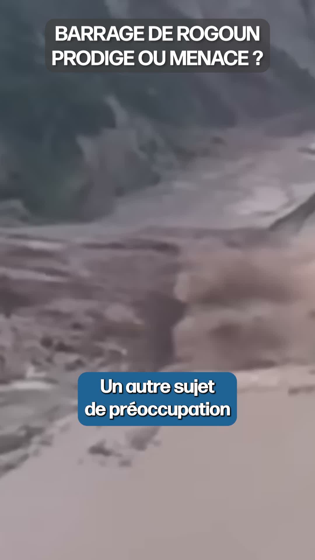 Un barrage géant risqué face au risque de séisme au Tadjikistan en Asie ...