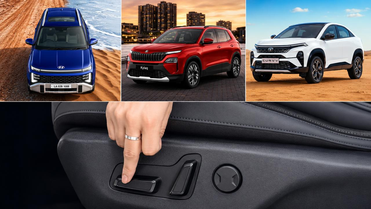 Affordable cars, SUVs with powered driver seats: Skoda Kylaq, Curvv & more