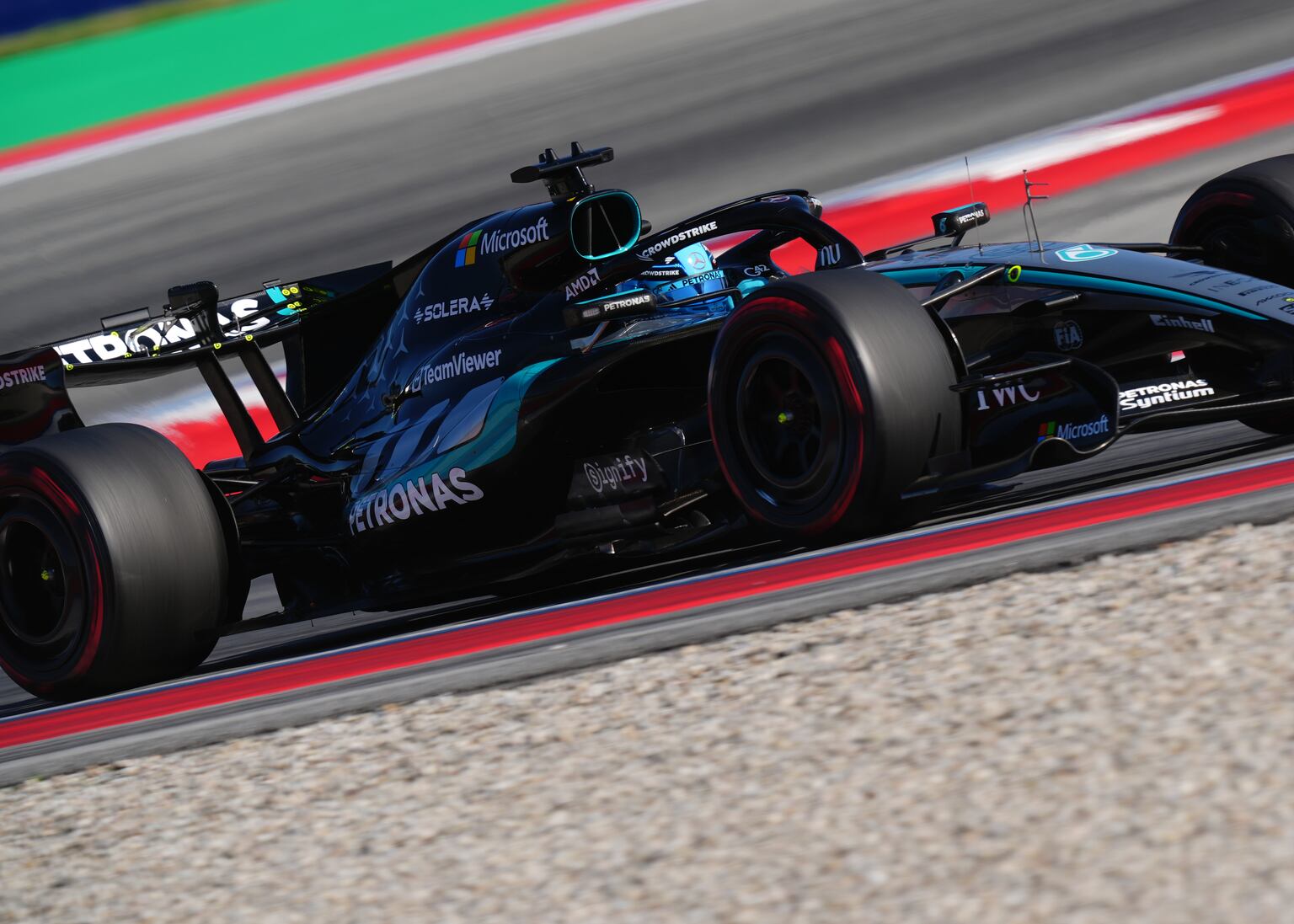 George Russell sets pace in final practice before Barcelona qualifying