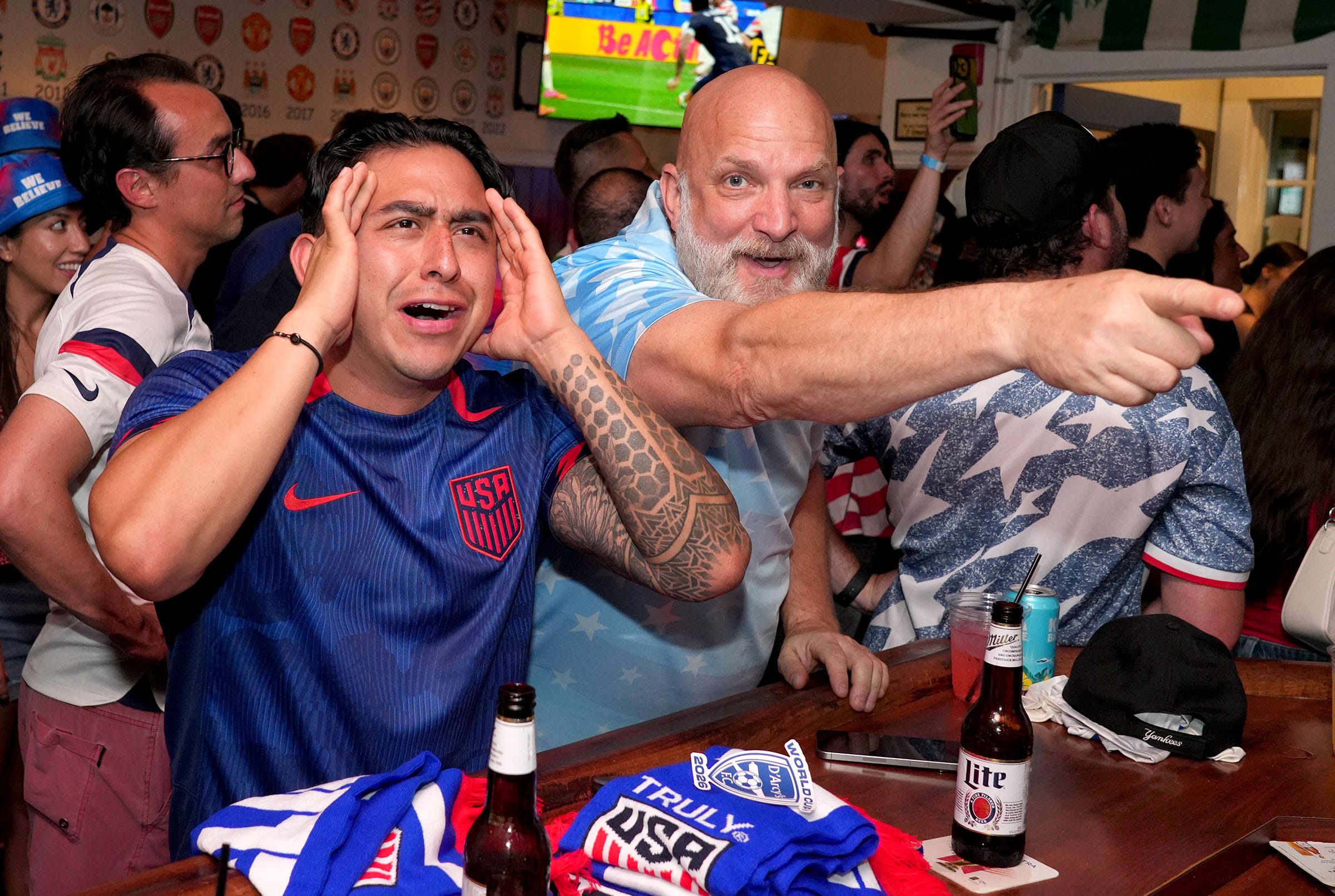 Soccer fans mob D'Arcy's Tavern in Bradley Beach for US World Cup opener