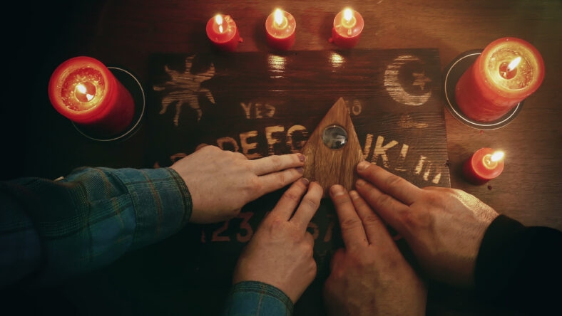 She played with a Ouija board in high school, and then a ghost started ...