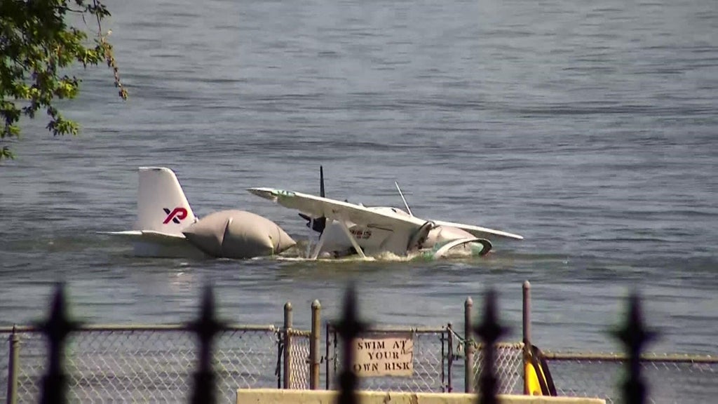 Sea plane crashes into NYC's East River, 2 passengers rescued, FDNY says
