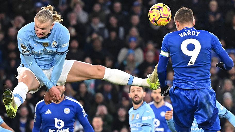 Leicester fans actually slammed Vardy for comical Haaland moment