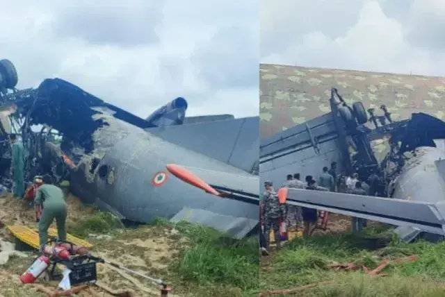 Avión militar de la India se estrelló mientras intentaba aterrizar en ...