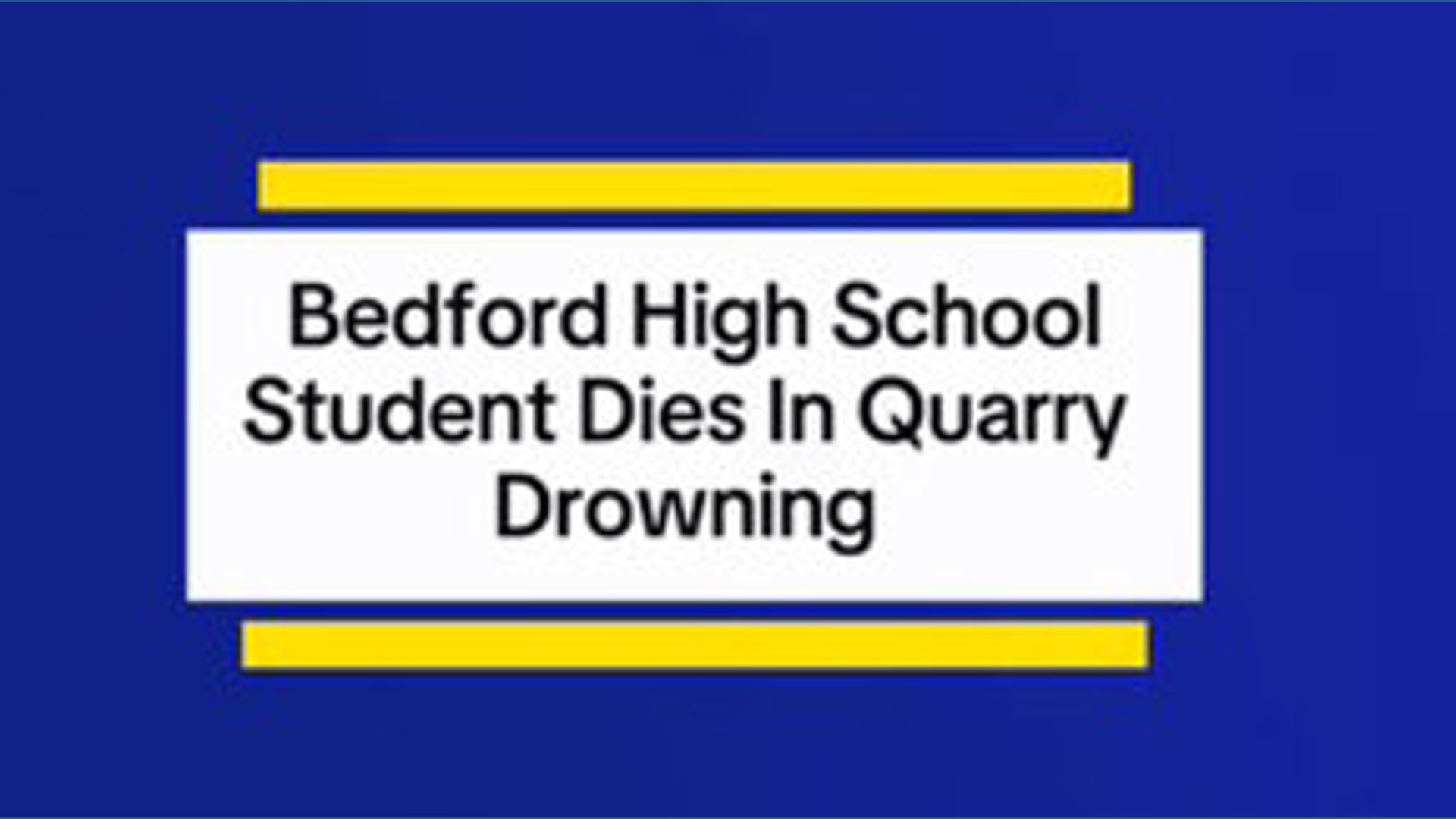 Bedford High School student dies after drowning at Aurora quarry
