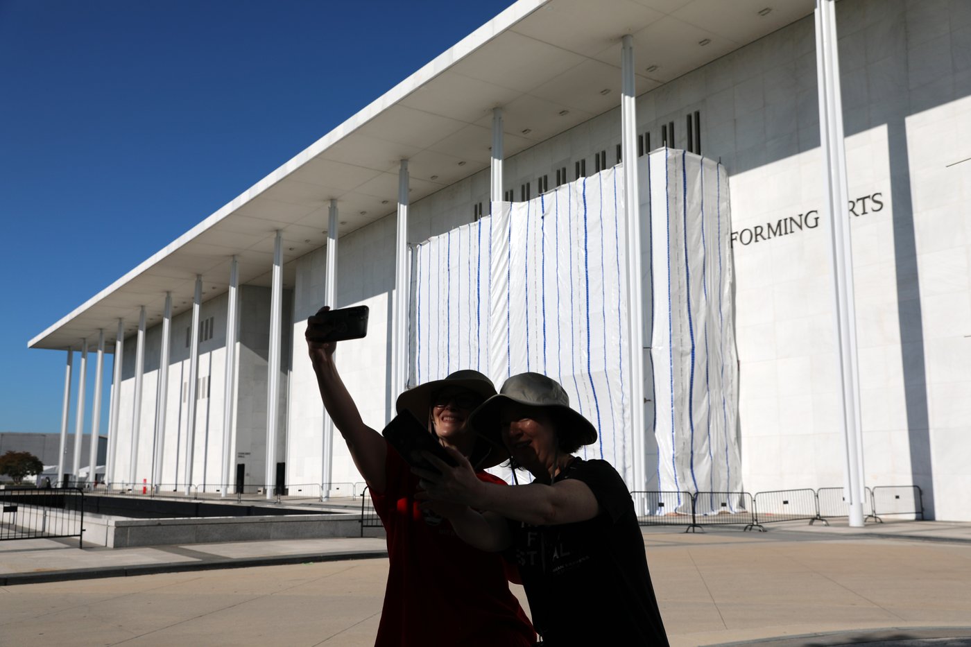 Trump's name is gone from the Kennedy Center's facade, according to a ...