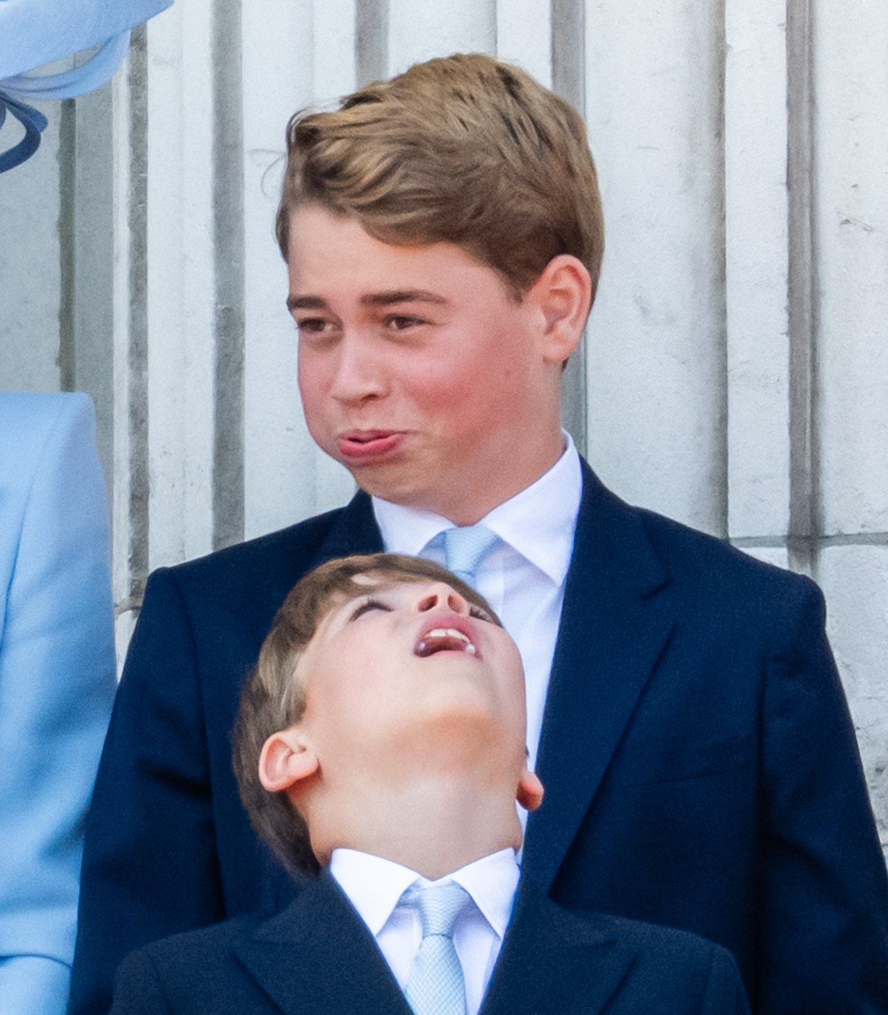 Família real britânica reunida para o Trooping the Colour