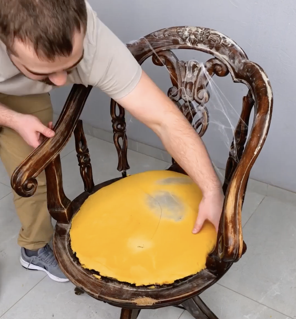 Transforming a classic chair into a chic modern piece
