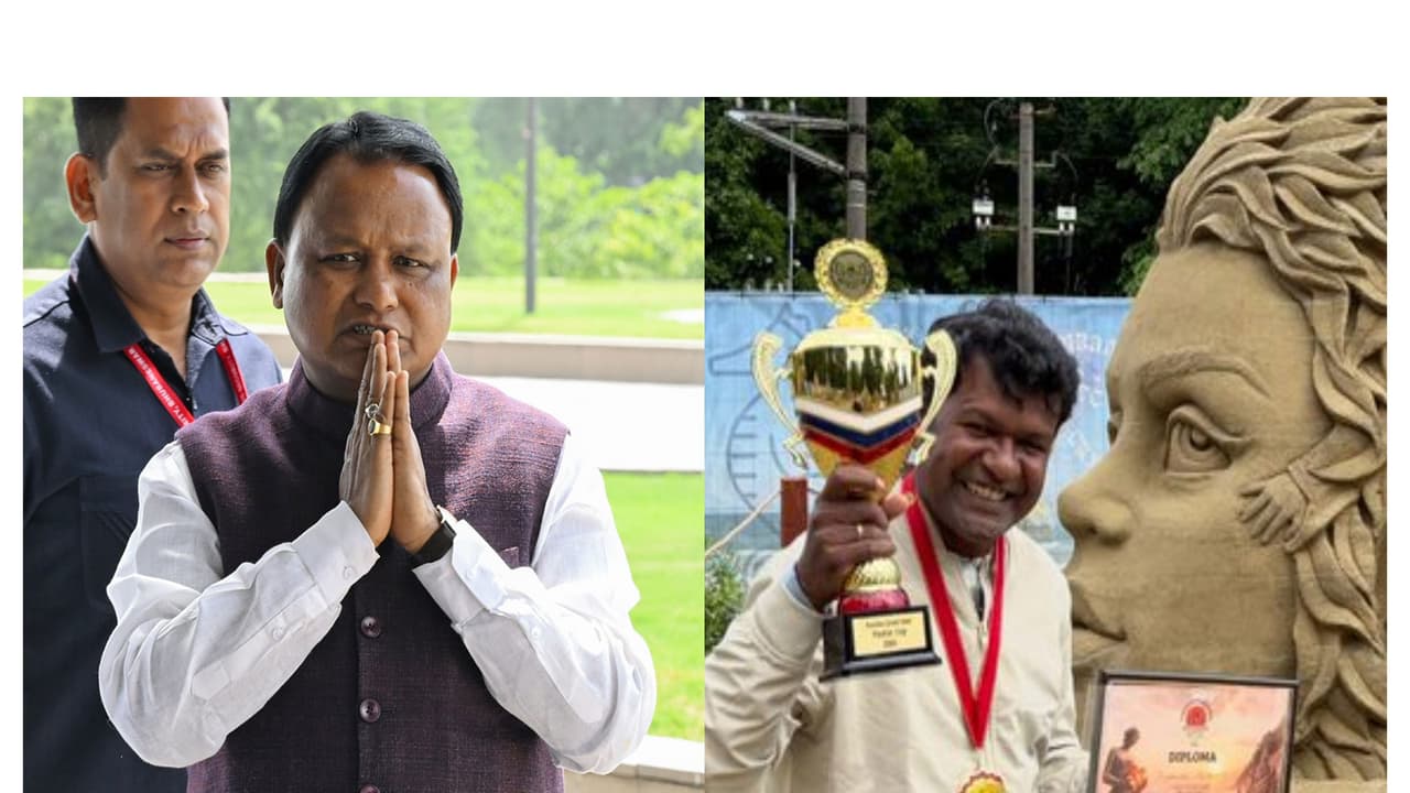 Odisha CM congratulates Sudarsan Pattnaik on Russian sand art win