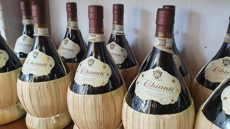 Why Chianti bottles come in little baskets
