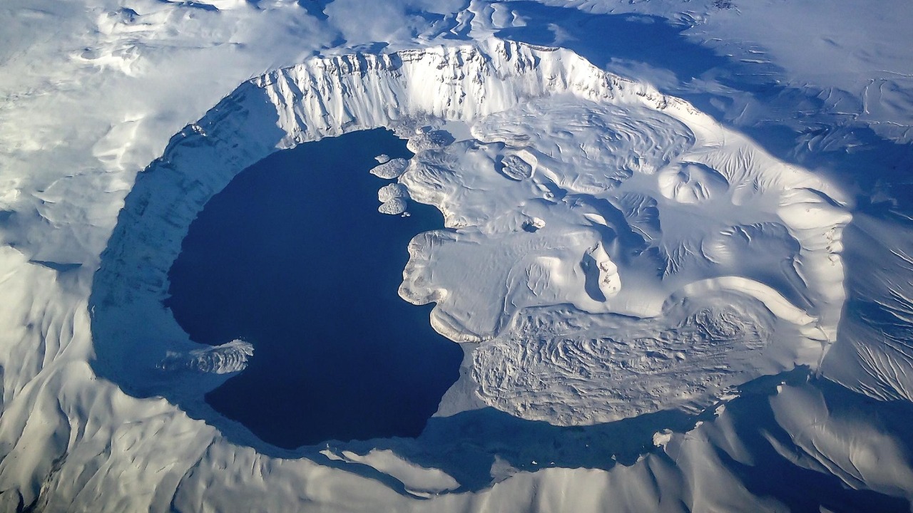 A geological structure shaped like a giant hand turned up buried ...