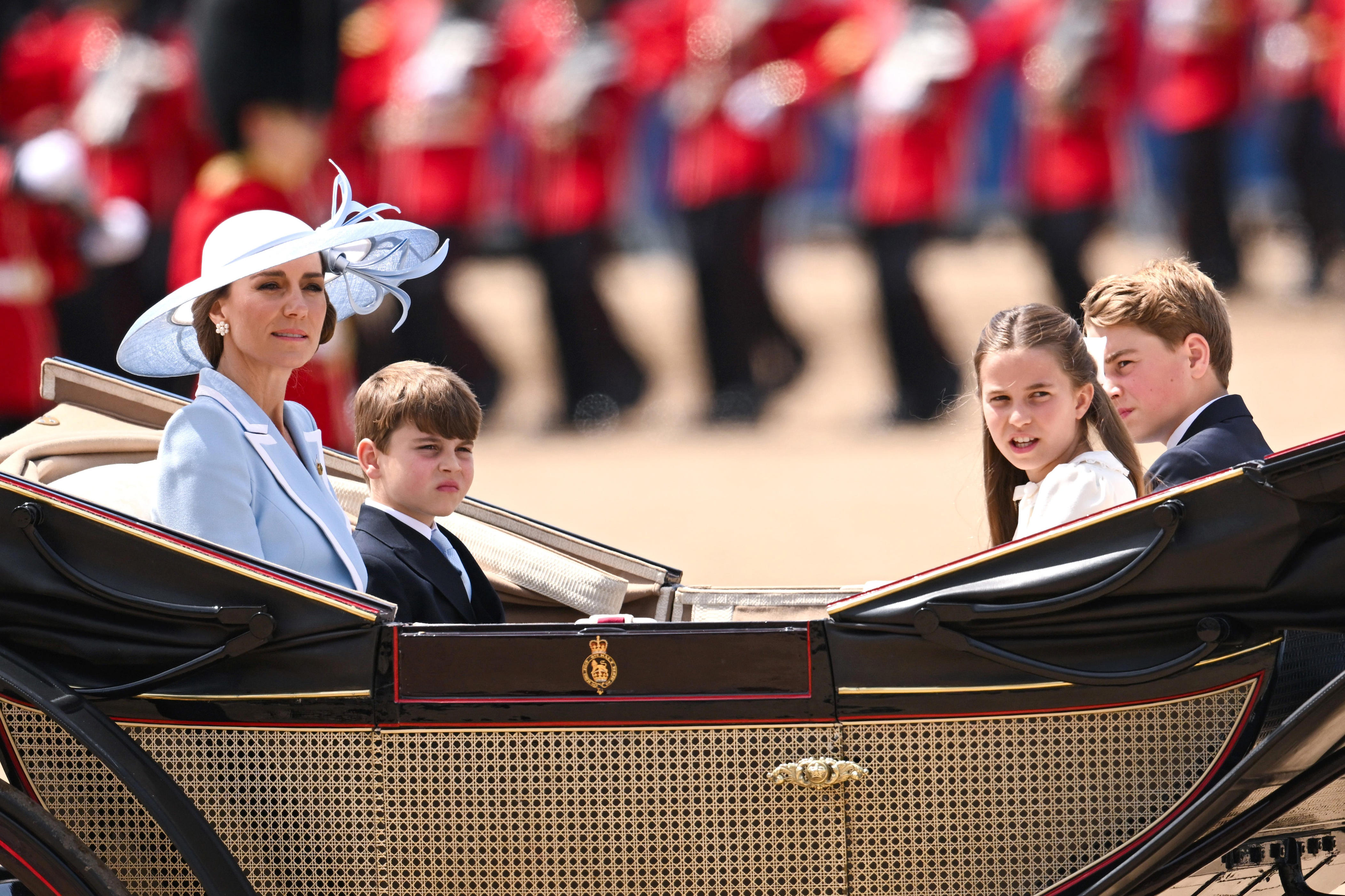Princess Kate and her children delight at Trooping the Colour – see photos