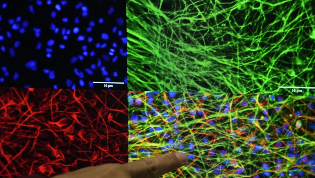 Intranasal stem cell vesicles target brain aging