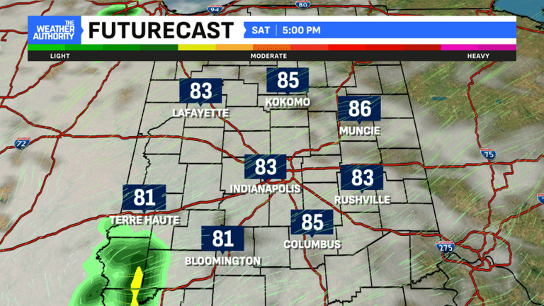 Mild Saturday before increasing storm coverage and a cold front