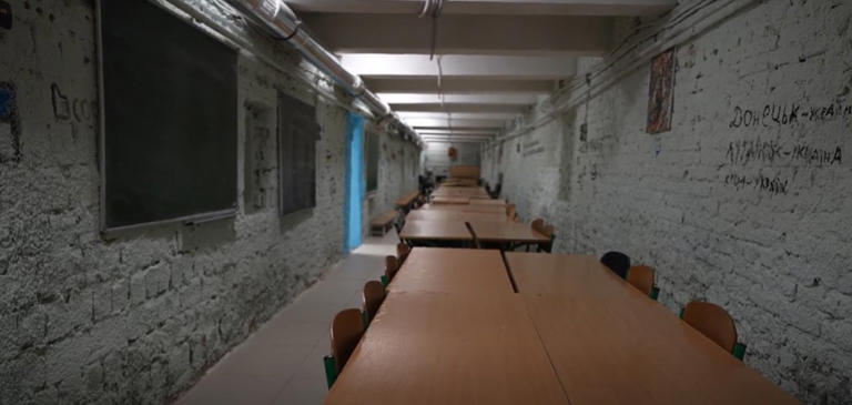 Inside Ukraine’s bunker schools that shield children from Putin’s bombs