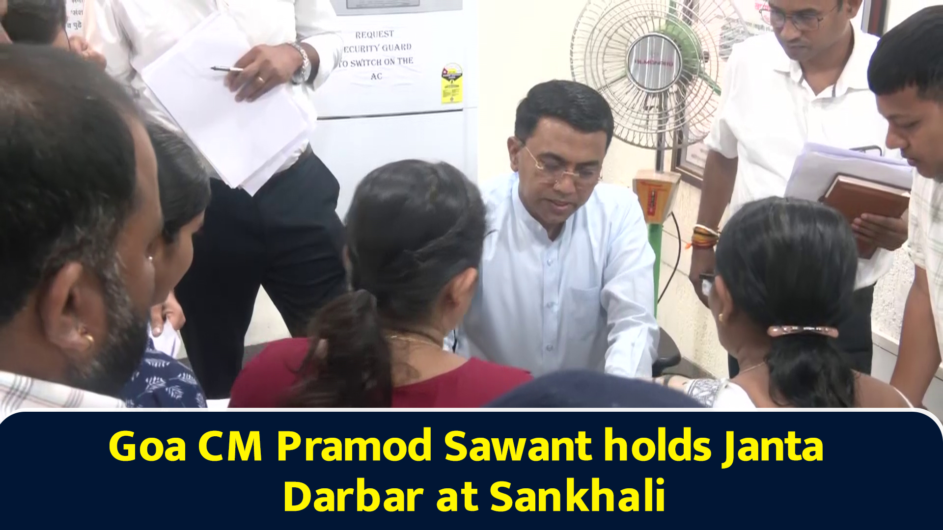 Goa CM Pramod Sawant holds Janta Darbar at Sankhali