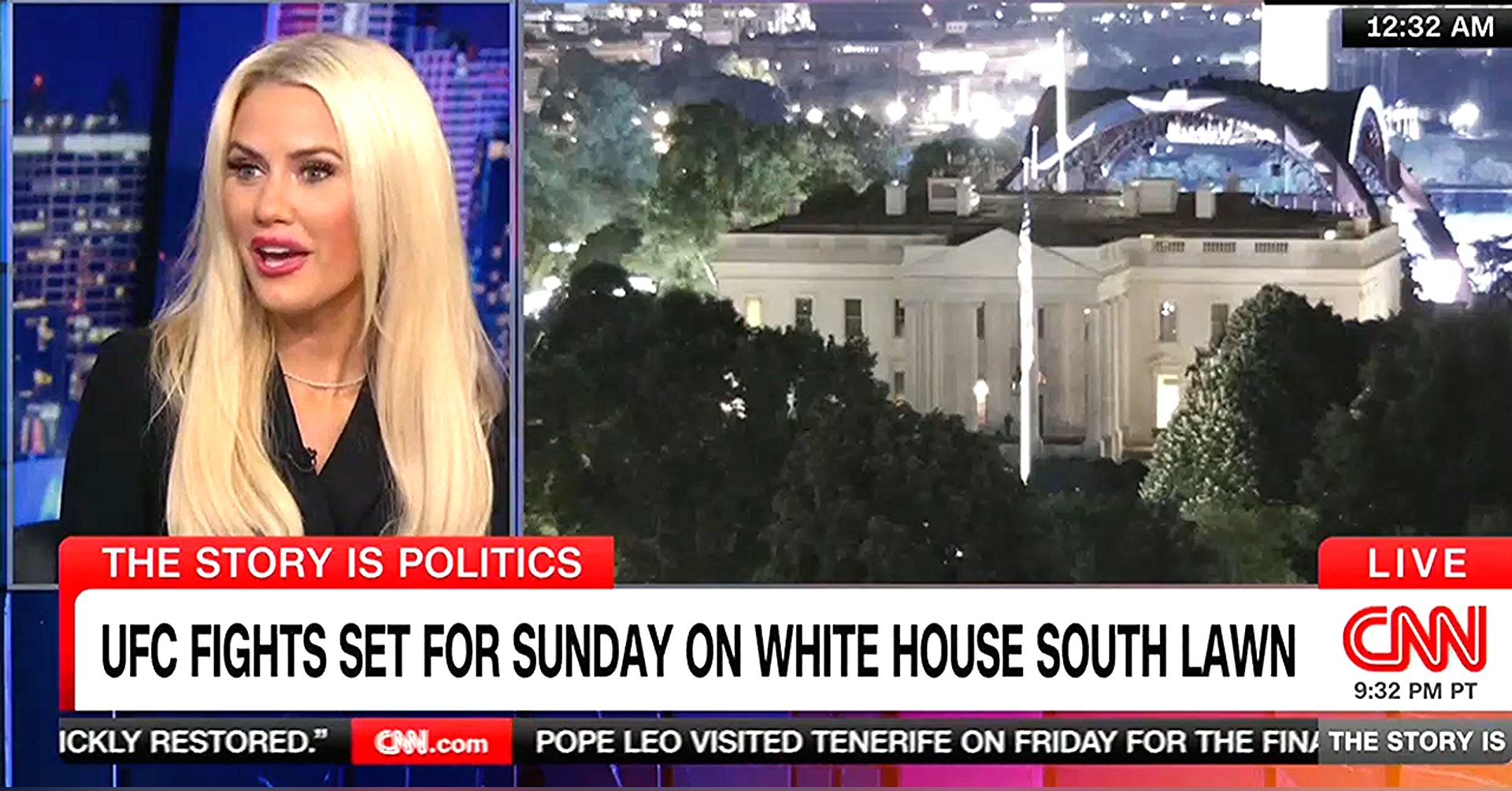 Anti-MAGA host on CNN mocks Trump 'shirtless lubricated' UFC birthday ...