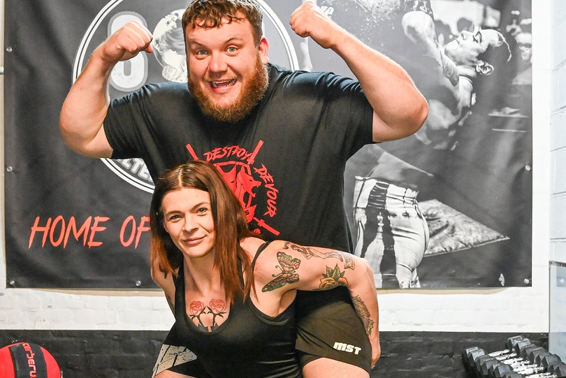 England's strongest man and woman fell in love while lifting weights