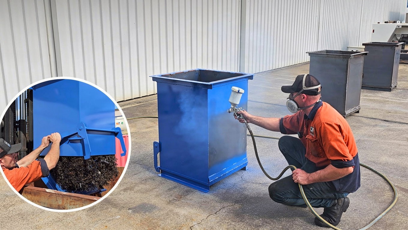 These heavy-duty bins were built to take a beating