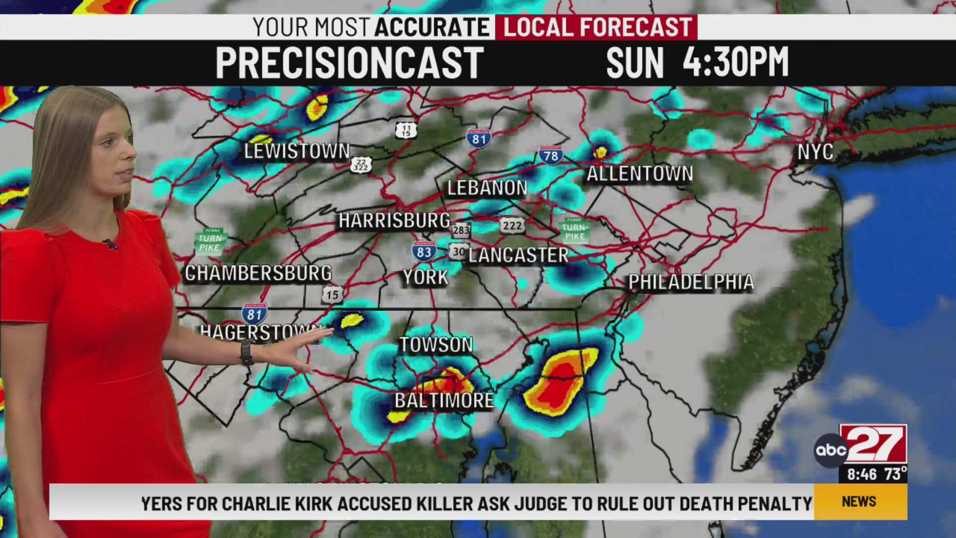 Summer's Saturday morning forecast