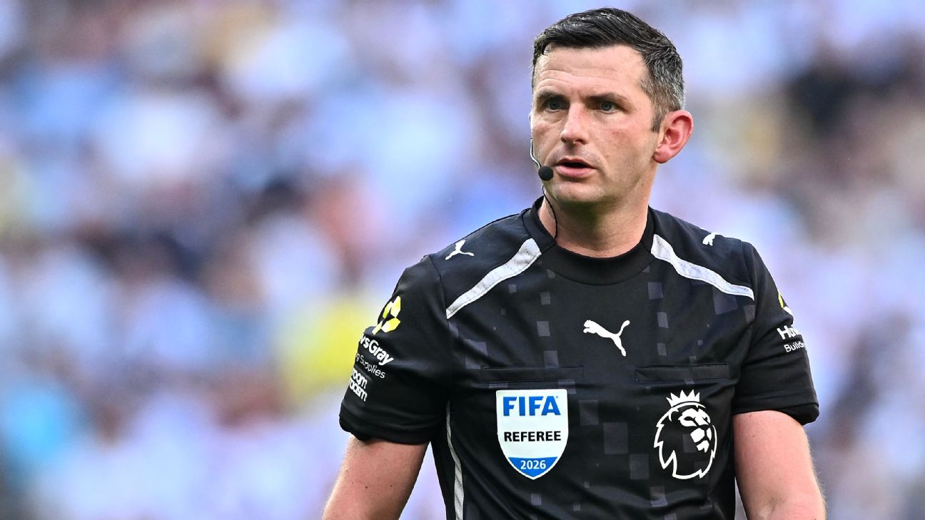 Injured referee Michael Oliver to miss his first 2026 World Cup match