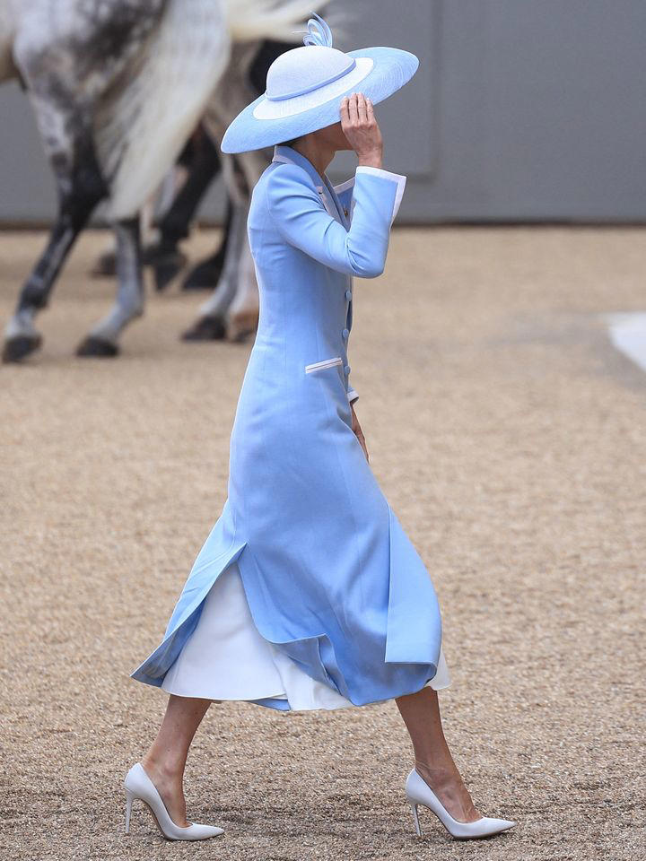 Kate Middleton goes all-in on baby blue for Trooping the Colour