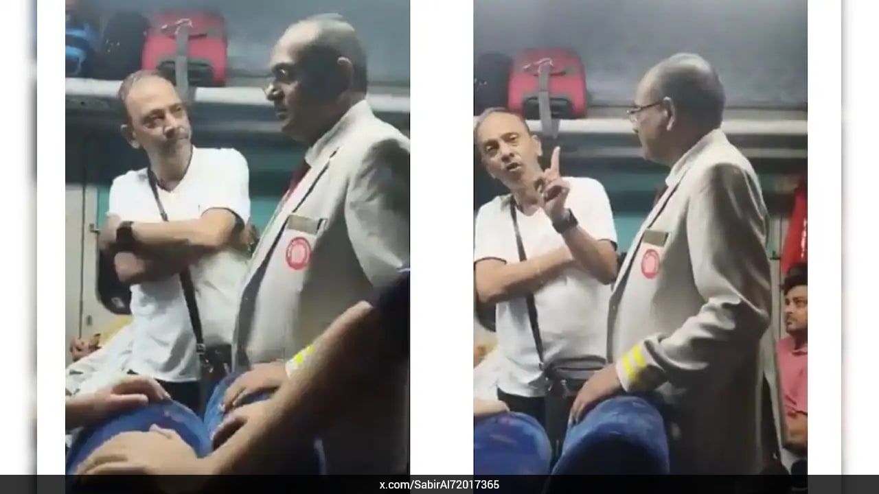 Shatabdi Express springs a leak, angry passenger faces off with railway ...