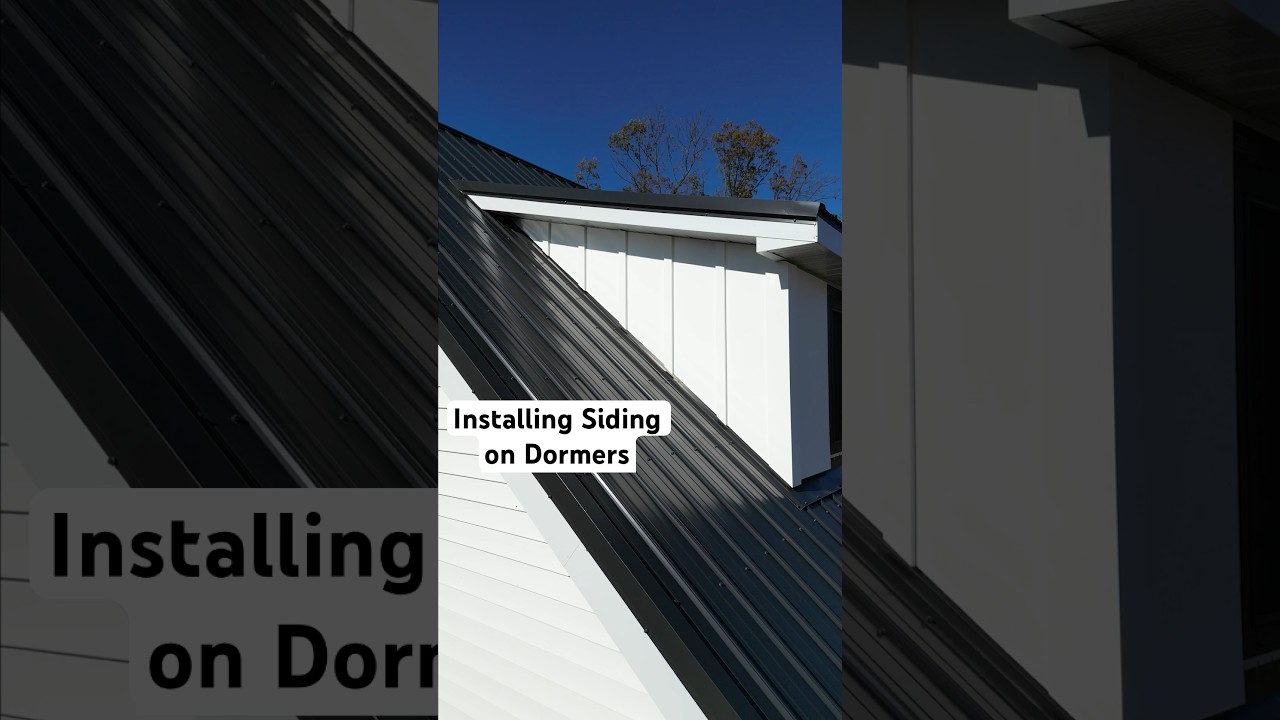 Install siding on dormers with proper construction techniques
