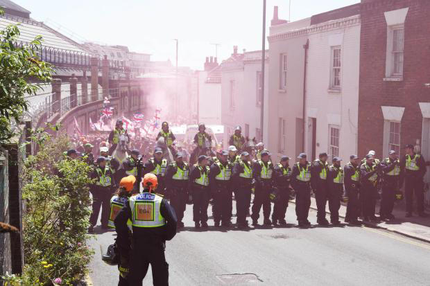 How many people have been arrested so far at the Brighton protests?