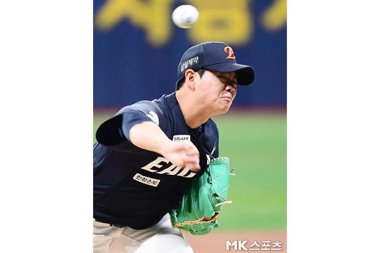 박준영 '혼신의 힘을 다해 역투' [MK포토]