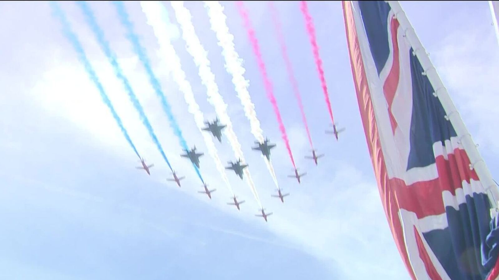 Watch: Red Arrows fly over London for Trooping the Colour