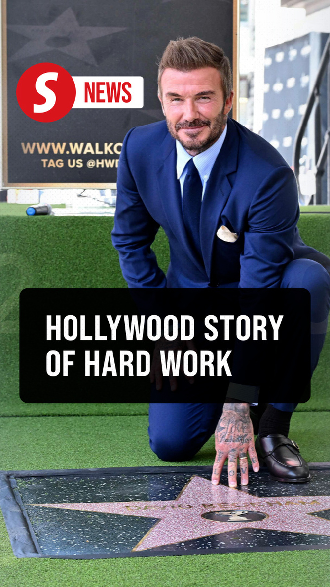 David Beckham finally receives his Walk of Fame star in Hollywood