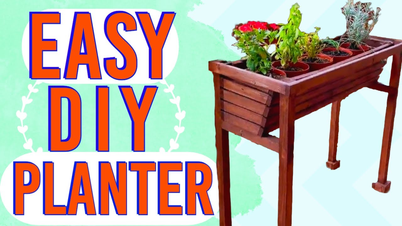 DIY raised garden planter box