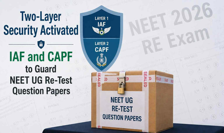 Two-layer security activated: IAF and CAPF to guard NEET UG re-test ...