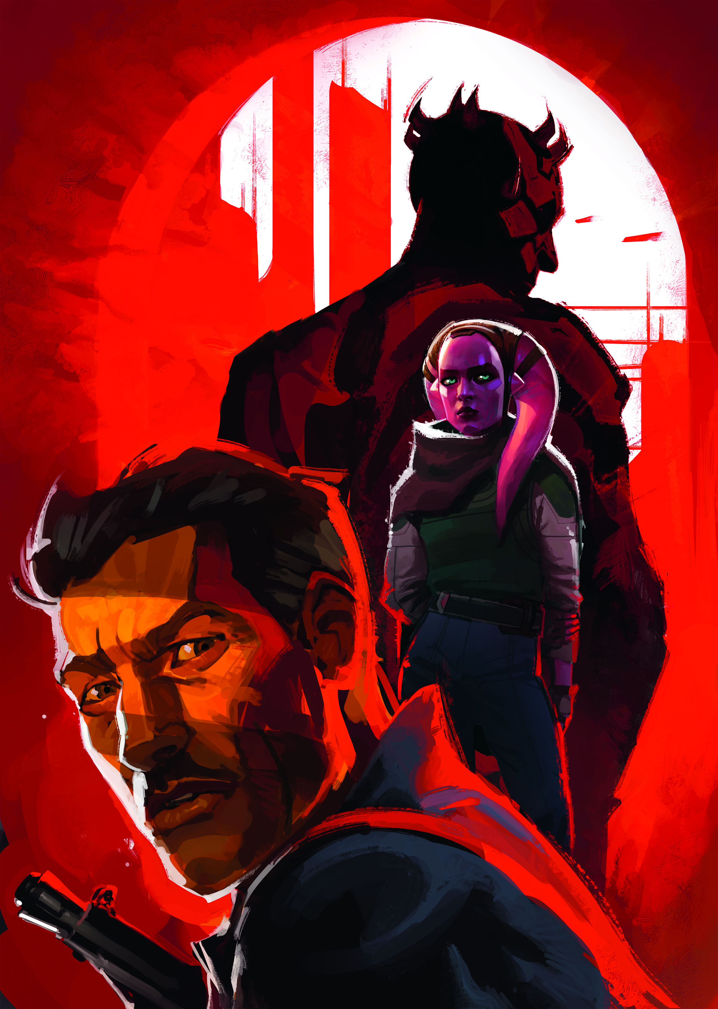 How oil painting inspired Star Wars: Maul – Shadow Lord's unique look