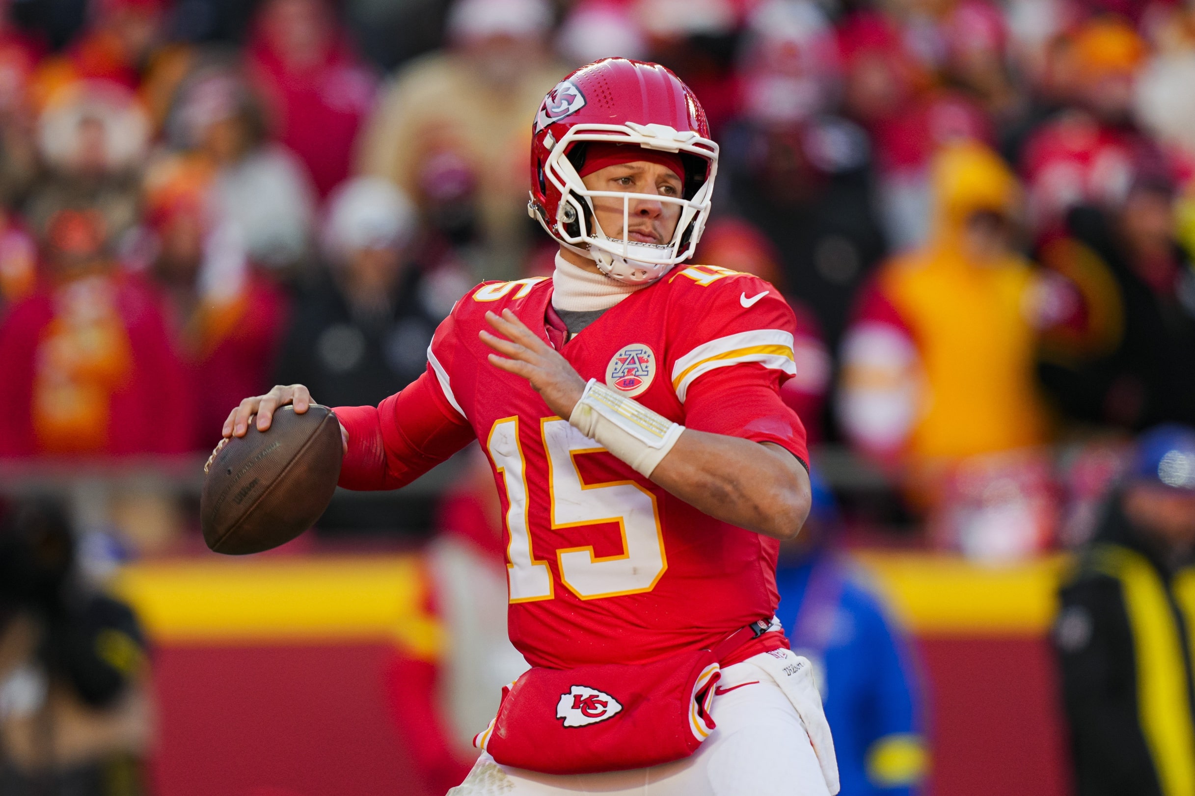 Erin Andrews had no words for Patrick Mahomes’ big announcement