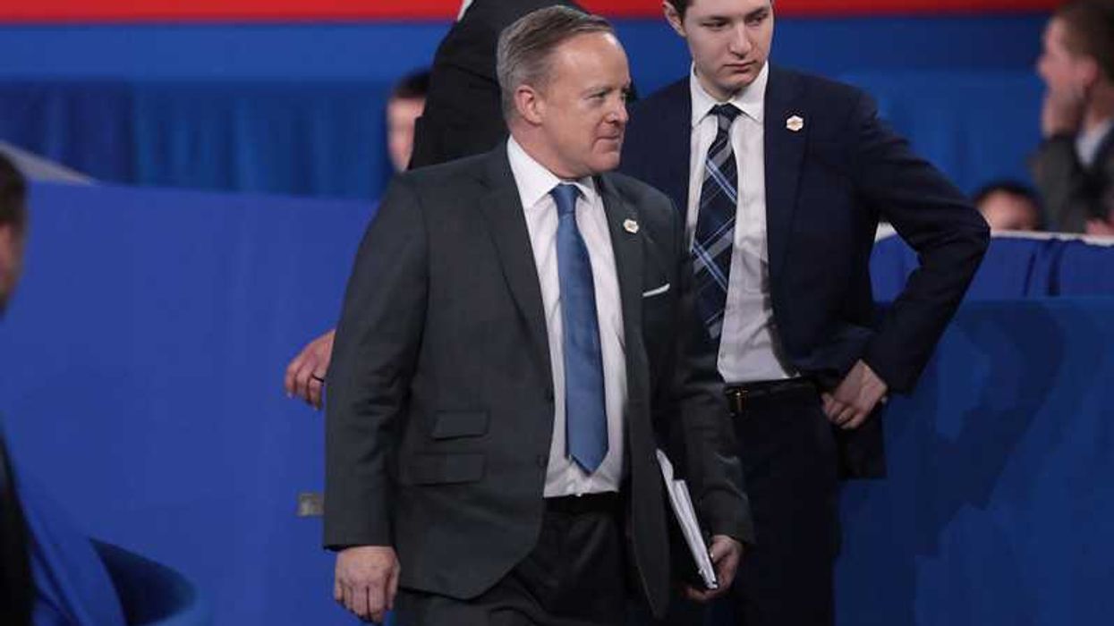 Sparks fly as Sean Spicer told to 'go serve in Iran' after defending war