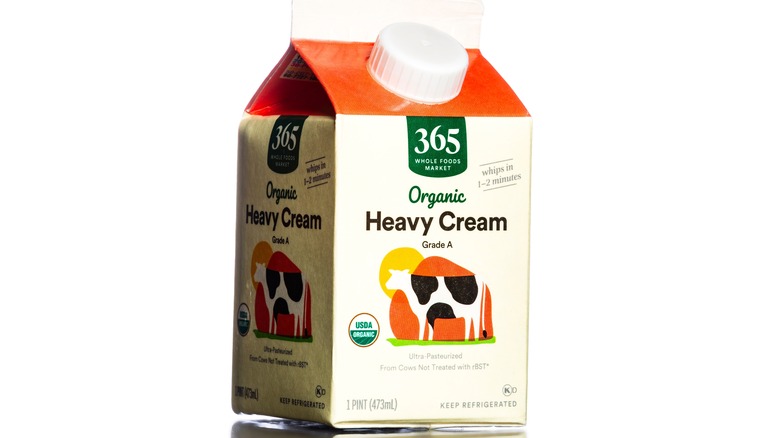 The difference between half-and-half and heavy cream