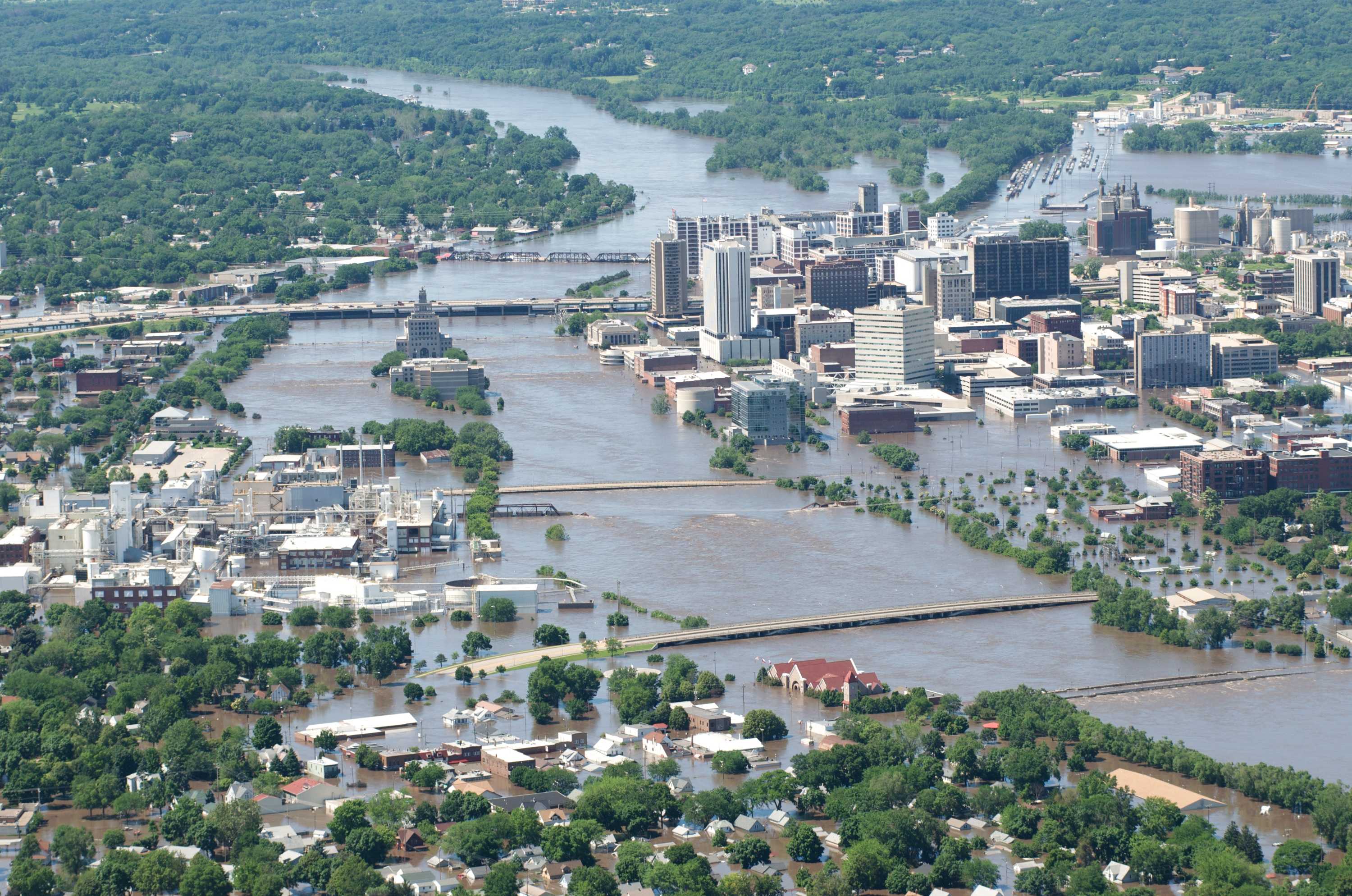 On this day in 2008: A record-breaking flood submerges Cedar Rapids, Iowa